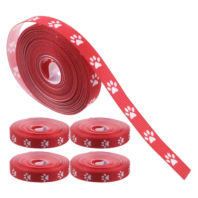 5 ROLLS FOOTPRINT Ribbon Cuttable Packing Cartoon Wrapping Decoration ...