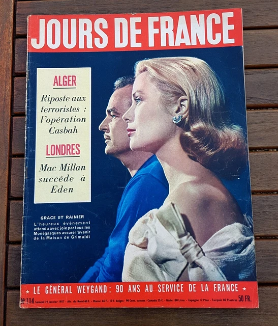 REVUE JOUR DE France Ancienne Grace et Rainier de Monaco 1957 Naissance Tbe rare EUR 3,99 ...