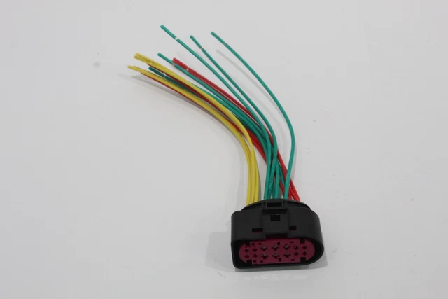 VW POLO VAN 6R Mk5 14 Pin Headlight Wiring Plug Connector & Wires New ...