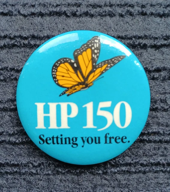1990 HP 150 Computer Electronics original Vintage Pin Plakette Badge ...