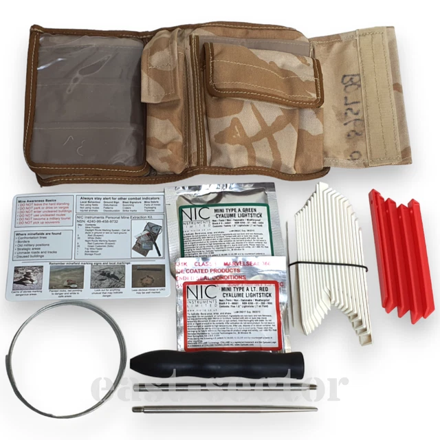 BRITISH ARMY PERSONAL Mine Extraction Kit Equipment PMEK Desert Bag ...