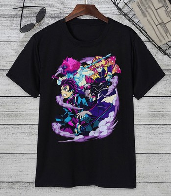 DEMON SLAYER TANJIRO x Nezuko x Zenitsu x Inosuke Anime Unisex T-Shirt ...
