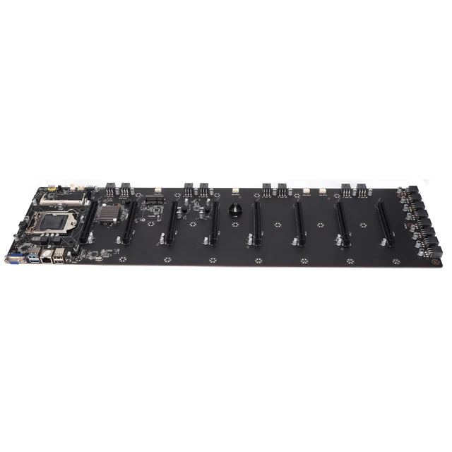 MINING MOTHERBOARD 2 USB3.0 4 USB2.0 65mm Graphics Card Spacing DDR3 ...