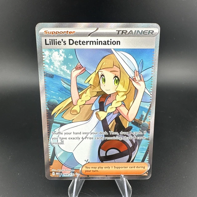 POKÉMON TCG MEGA Evolution Lillie’s Determination Full Art Trainer Card ...