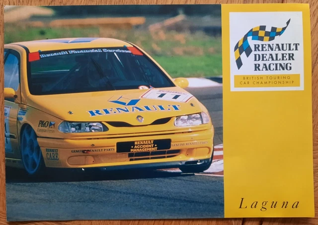 BROCHURE VENDITA AUTO RENAULT LAGUNA BTCC RACING dal Regno Unito, metà ...