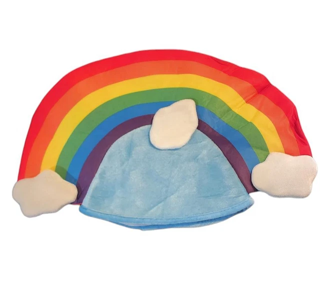 AMSCAN ADULT RAINBOW Hat Party Costume - One Size, Multicolor - 1 Pc. £ ...