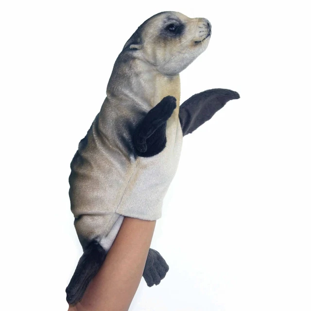 SEAL PUPPET - Hansa Realistic Stuffed Plush Animal Soft Toy 40cm EUR 48 ...