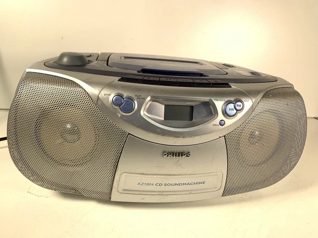 PHILIPS AZ1004/05 CD Sound Machine MW FM Radio Tape Player Boombox ...