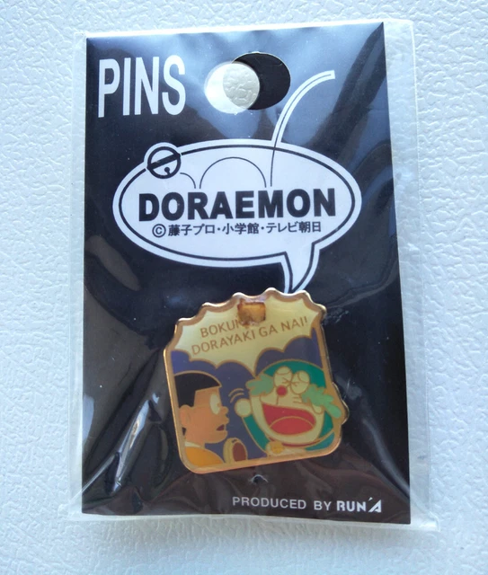 SALE! VINTAGE Doraemon Pin Fujiko Pro TV Asahi Media Shogakukan Japan ...