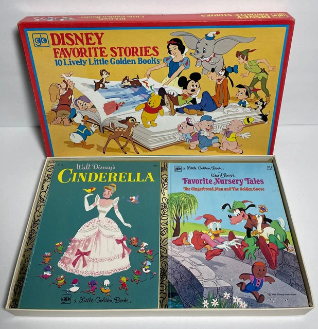 VTG DISNEY'S CLASSIC Stories 10 Little Golden Books Complete Set w ...