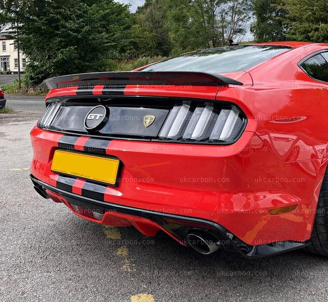 FORD MUSTANG PISTE Pack Spoiler Carbone Coffre Aile GT350 V8 V6 Coupé ...