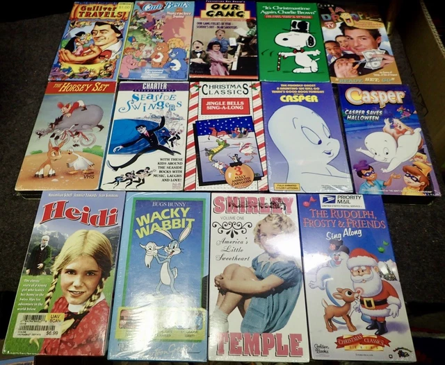 14 VINTAGE VHS tapes CHILDREN & FAMILY MOVIES all are still sealed $17. ...