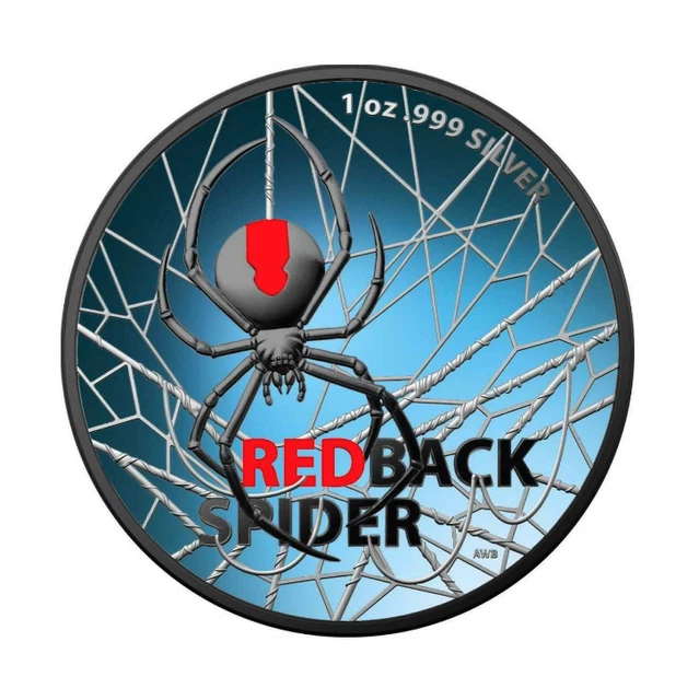 2020 $1 REDBACK Spider Blue Edition 1oz Silver Coin £108.56 - PicClick UK
