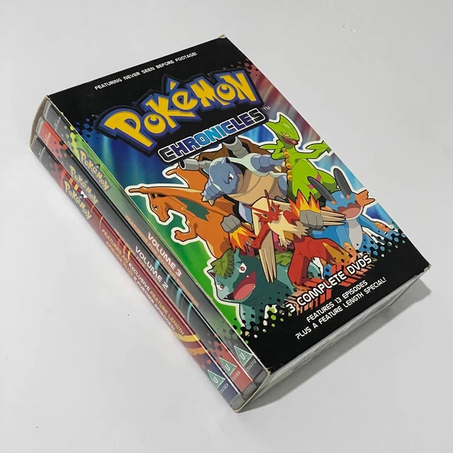 POKEMON CHRONICLES DVD Boxset, Volumes 1-2-3 - FULL SET - ALL DISCS ...