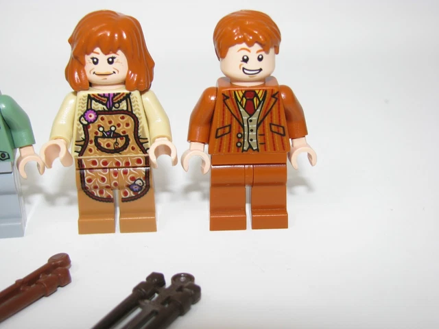 LEGO HARRY POTTER Weasley Minifigures Fred/George Arthur Molly 10217 ...