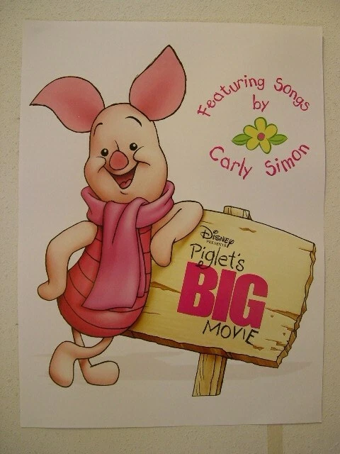 PORCINET AFFICHE WINNIE The Pooh Piglet's Grand Film Promo EUR 11,09 ...