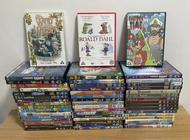 JOB LOT KIDS Films Movies DVDs Bundle Roald Dahl Wind The Willows ...