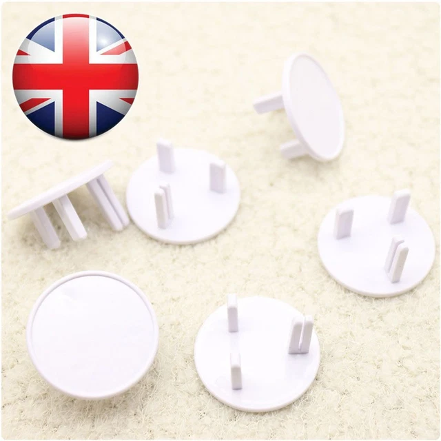PLUG COVER 10PCS Safety Power Protection Cover UK Power Socket Guard ...