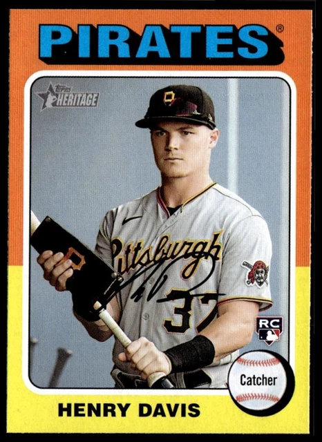 HENRY DAVIS 2024 Topps Heritage Rookie Card | RC #415 Pittsburgh ...