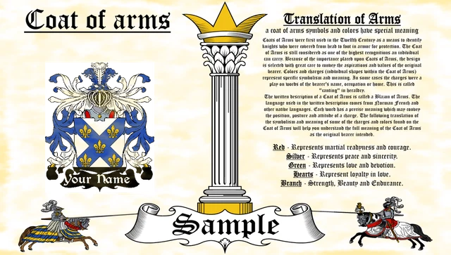 VERNACCI-VERNACCI COAT OF ARMS HERALDRY BLAZONRY PRINT EUR 16,56 ...