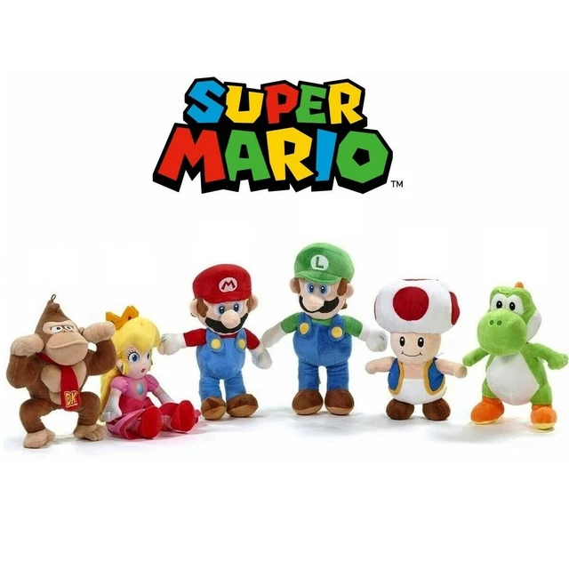 SUPER MARIO NINTENDO Peluche 20cm Luigi Toad Yoshi Donkey Kong Modelli ...