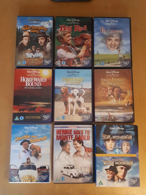 DISNEY LIVE ACTION Movie DVD Bundle - 1960's & 1970's £10.00 - PicClick UK