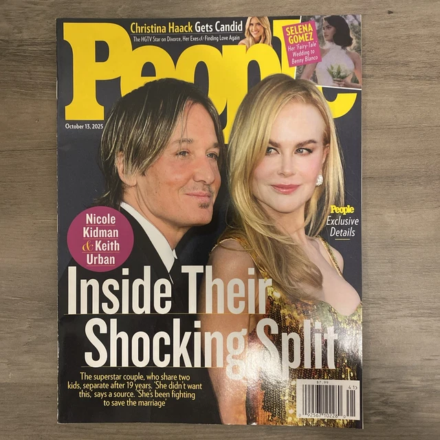 PEOPLE MAGAZINE OCTOBER 13, 2025 Nicole Kidman & Keith Urban Selena ...