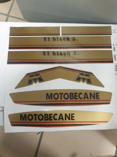 MOTOBECANE - KIT Autocollants Stickers 51 Balck S EUR 38,00 - PicClick FR