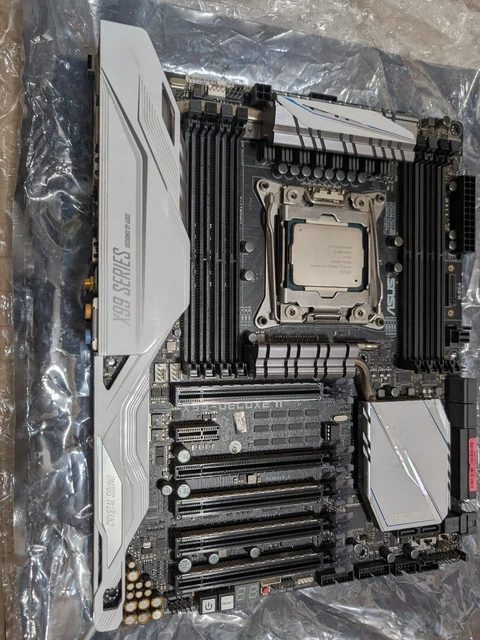 ASUS X99-DELUXE II Motherboard X99 LGA 2011-V3 DDR4 M.2 ATX + CPU £47. ...