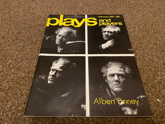 PLAYS AND PLAYERS Magazine 1973 Feb Albert Finney Brian Rix Robin ...