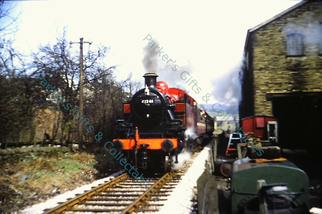 RAILWAY TRAIN SLIDE 35mm Steam Locomotive No 41241 Haworth (s50 11c) £3 ...