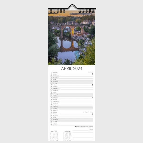 THE U.® 2024 England Wall Calendar Slim spiral 42 x 15 cm. £4.99 ...