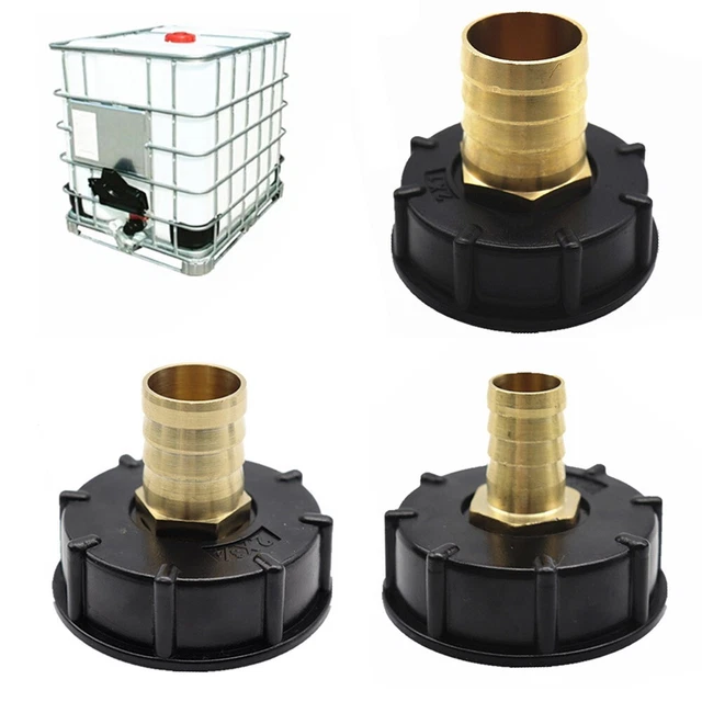 ADAPTATEUR CONTENEUR IBC entrée en laiton 60 mm sortie fil grossier 25 ...
