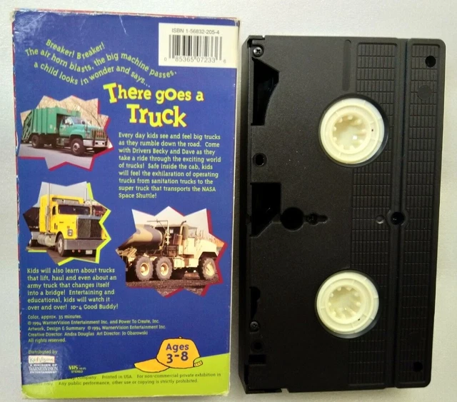 VHS THERE GOES a Truck (VHS, 2001, Kidvision, Slipsleeve) $23.57 ...