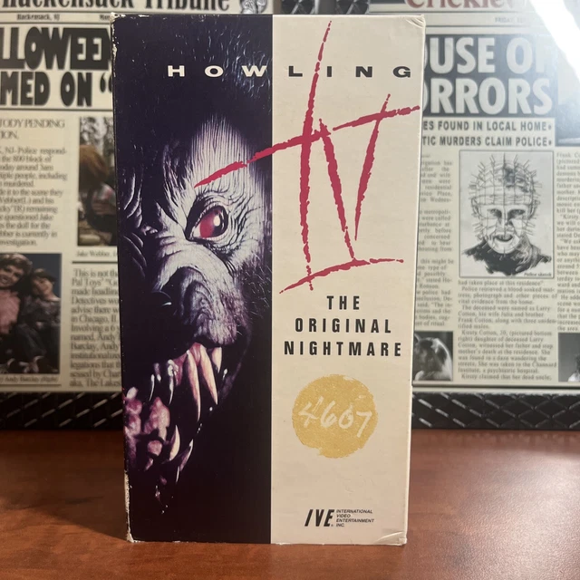HOWLING IV 4 - The Original Nightmare VHS 1988 Werewolf Horror £13.41 ...