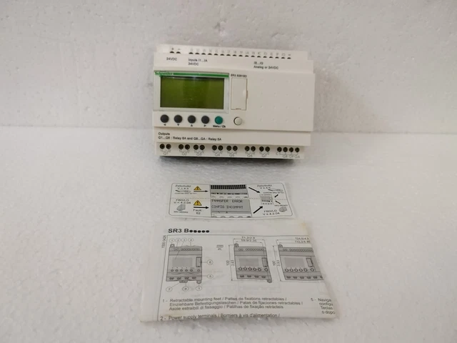 SCHNEIDER SR3B261BD MODULAR Smart Relay Zelio Logic, 26 I/O 24 VDC ...