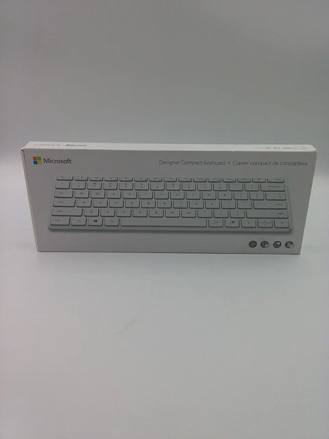 MICROSOFT DESIGNER COMPACT Keyboard - Matte - White (21Y-00001) $50.00 ...