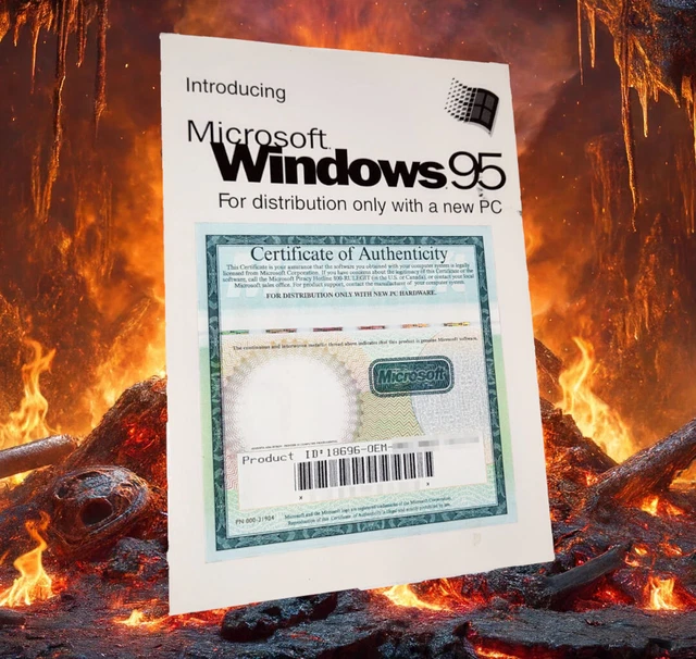 INTRODUCING MICROSOFT WINDOWS 95 Manual with Key Cert $10.00 - PicClick