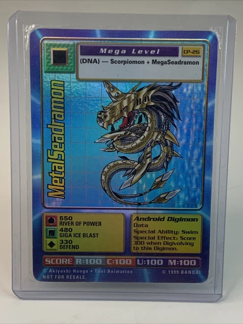 DIGIMON CARD METALSEADRAMON CP-26 Promo Rare £70.00 - PicClick UK