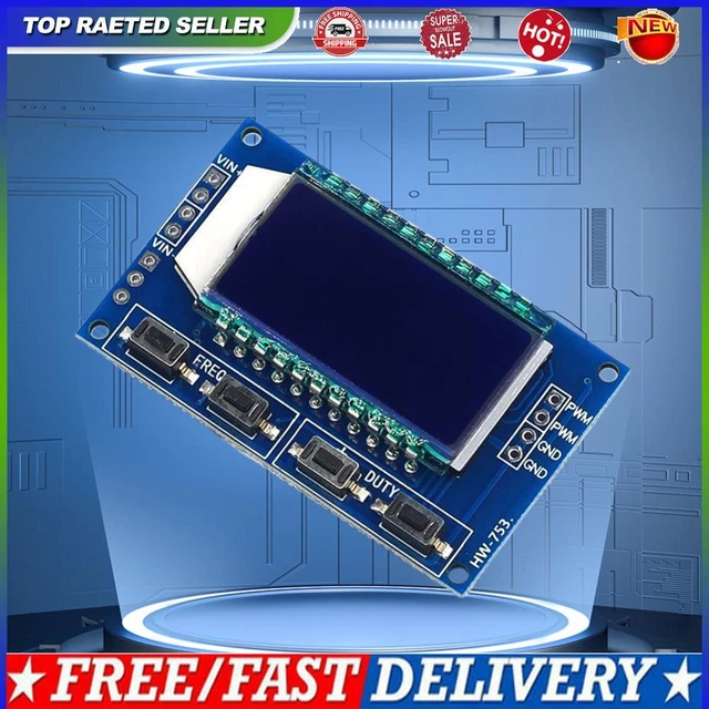 SIGNAL GENERATOR PWM Board Module XY-LPWM Module Board 3.3V-30V LCD Display £3.69 - PicClick UK
