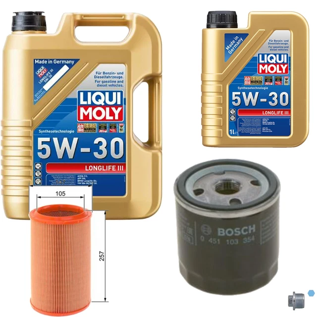 BOSCH INSPECTION SET 6 L Liqui Moly Longlife 3 5W-30 pour Lancia kappa 2.0 20V EUR 130,02 ...