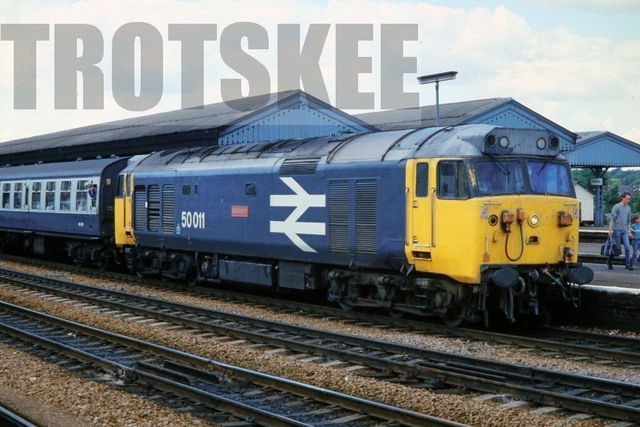 35MM SLIDE BR British Rail Diesel Loco Class 50 50011 1986 Original £4. ...