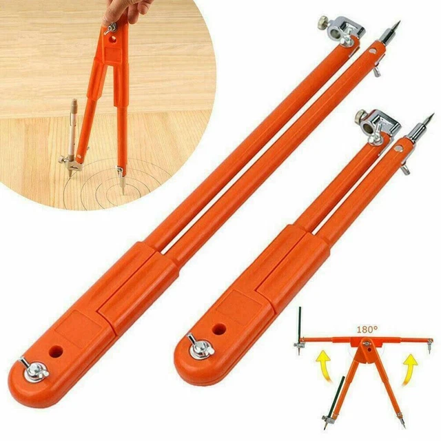 PROFESSIONAL CARPENTER'S COMPASS Tool Large Metal Marking Drawing T7R5 ...