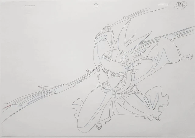 BLEACH ANIMATION PRODUCTION Cel Drawing Douga Genga: Renji - 4248 $85. ...
