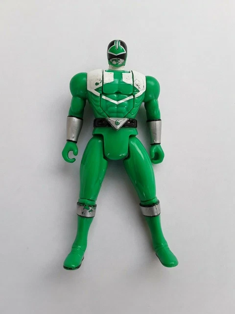 POWER RANGERS TIME Force Auto Morphin Green ranger Bandaï 2001 EUR 24 ...