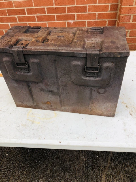 WW2 BRITISH ARMY AMMUNITION BOX / TOOL CHEST B166 II 1941 ( 49cmX 33cm ...