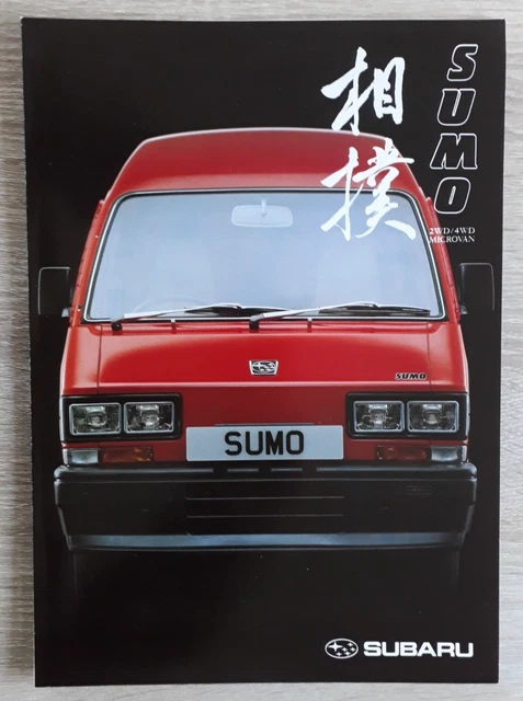 BROCHURE SUBARU SUMO Microvan 1990 - 1.0 2WD 1.2 4WD EUR 23,41 ...