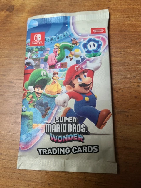 SUPER MARIO BROS Wonder *TRADING CARD PACK ONLY* New and Sealed In Hand ...