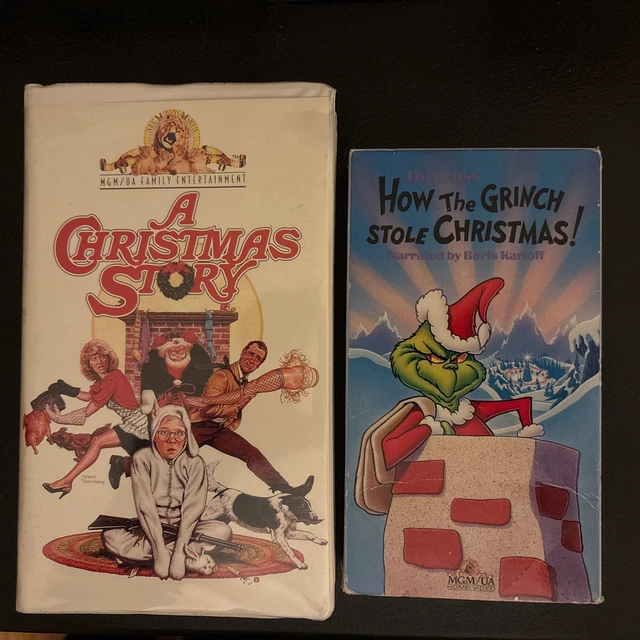 DR. SEUSS HOW the Grinch Stole Christmas VHS Lot A Christmas Story MGM ...
