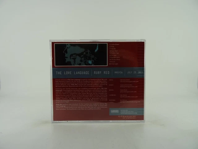 THE LOVE LANGUAGE RUBY RED (253) 10 Track Promo CD Album including ...